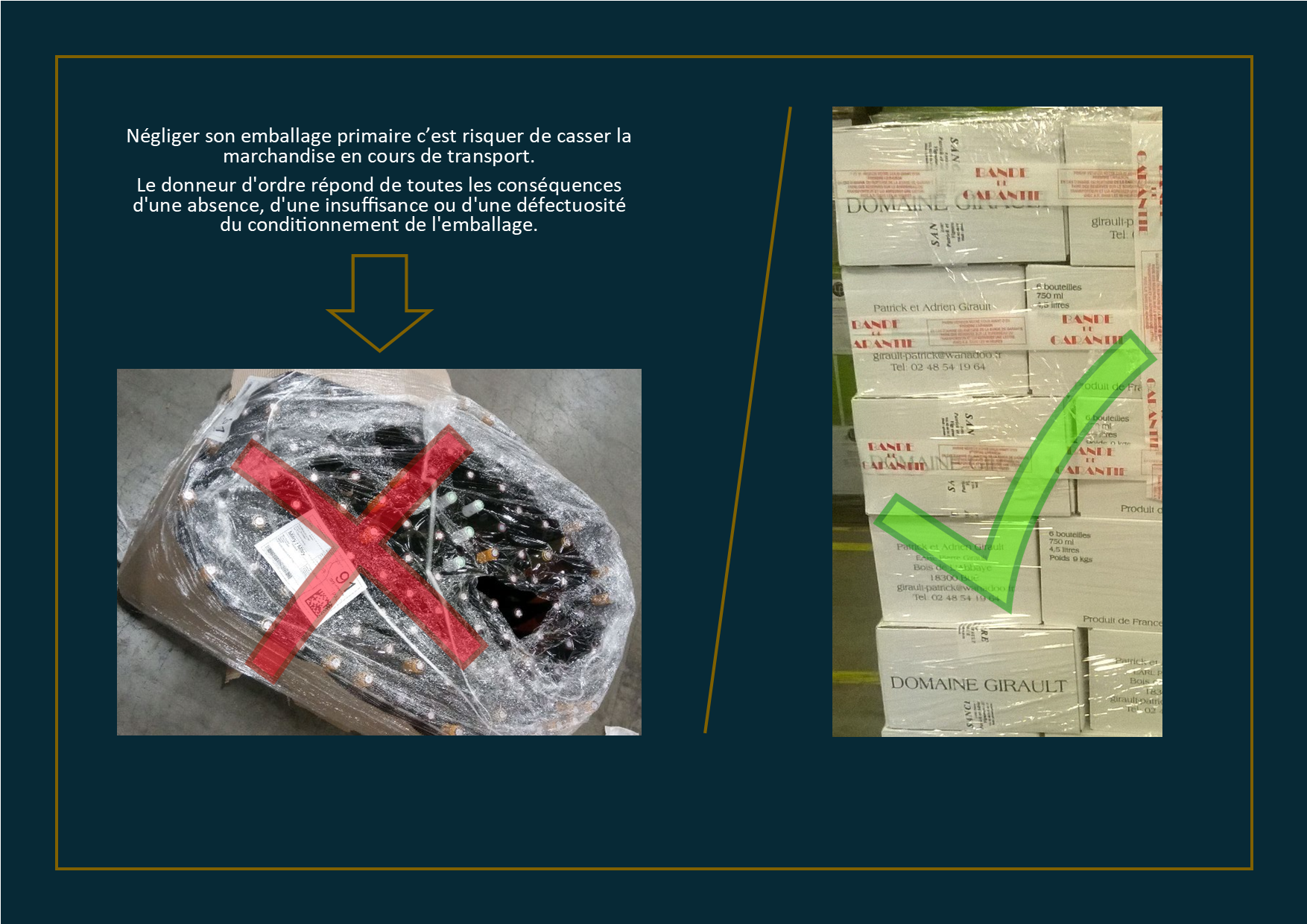 Point info : Conditionnement et emballage de vos marchandises – LAN WEST